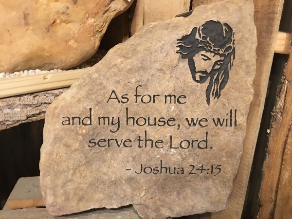 Pre-Carved Joshua Rock with Jesus , Sandman's Workshop - Personalized ...
